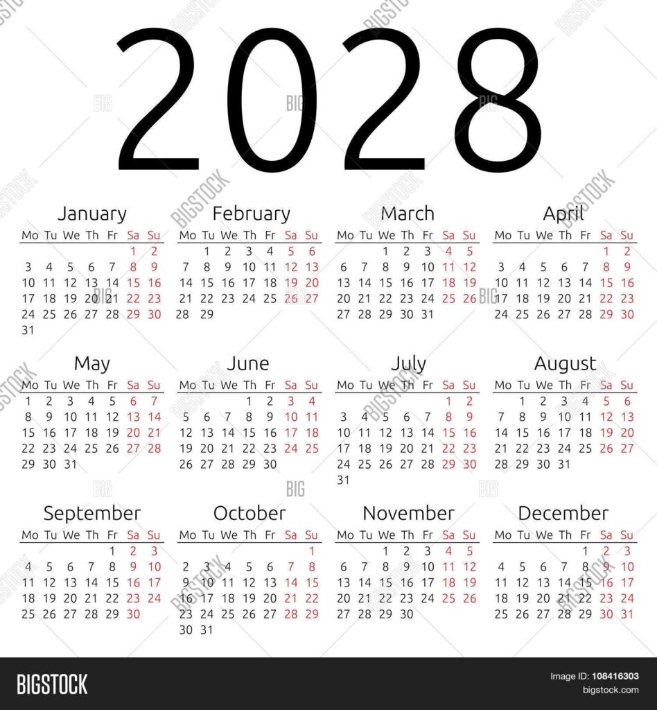 2028 Fiscal Calendar Printable - calendar.weloveprintables.net
