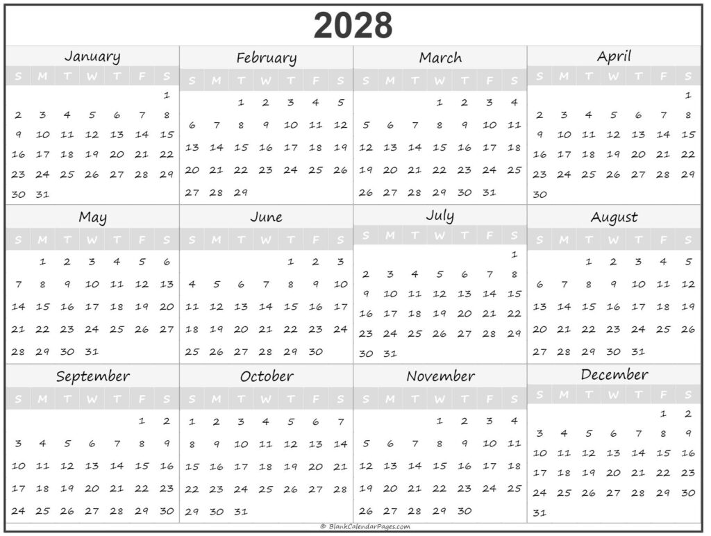 4Th Quarter Calendar 2028 Printable - calendar.weloveprintables.net